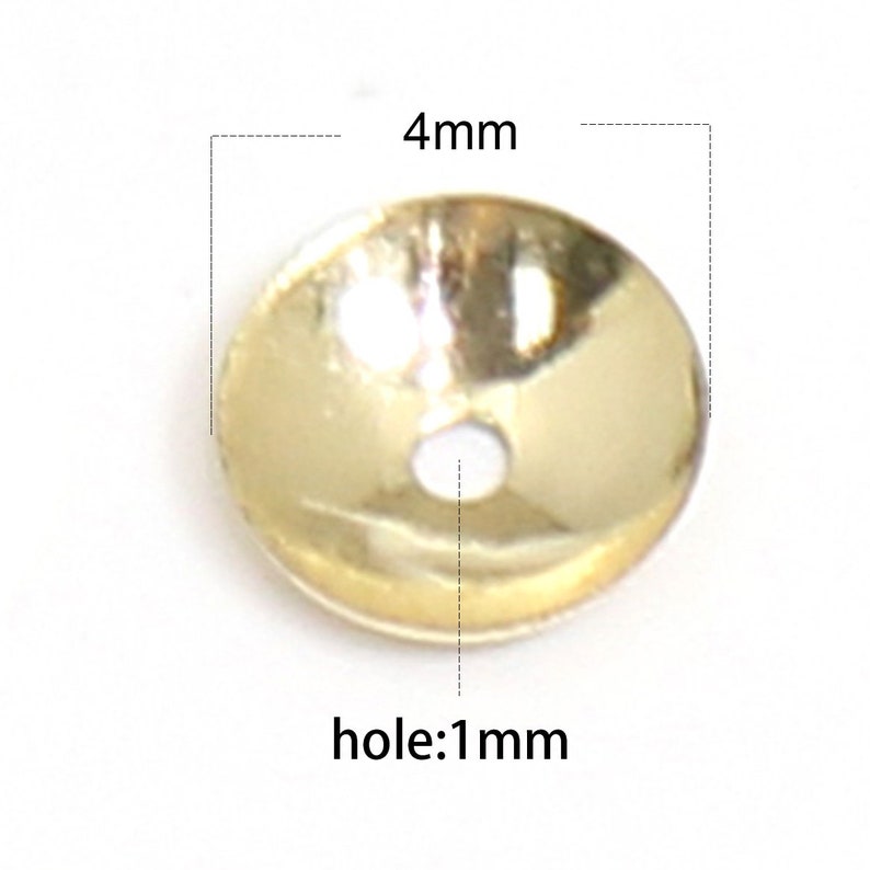 Gold Filled 14k Round Bead Caps Tiny Jewelry Caps Jewellery - Etsy