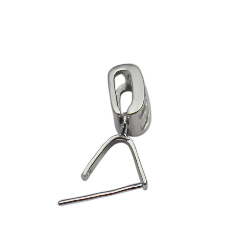 Sterling Silver Bail Connector Metal Pinch Clip With CZ - Etsy