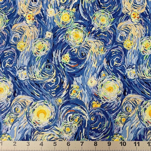 Starry Night Fabric - Etsy