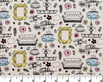Friends Forever, 100% Cotton Fabric by the Yard, Quilt Fabric, Apparel ...