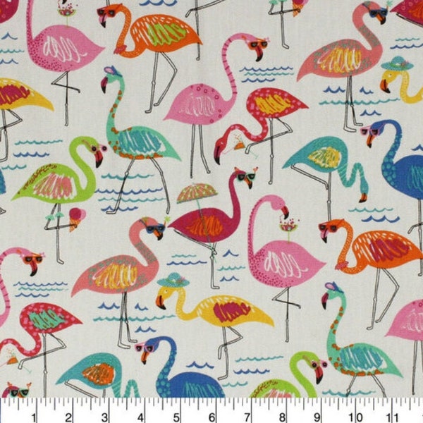 Flamingo Fabric - Etsy