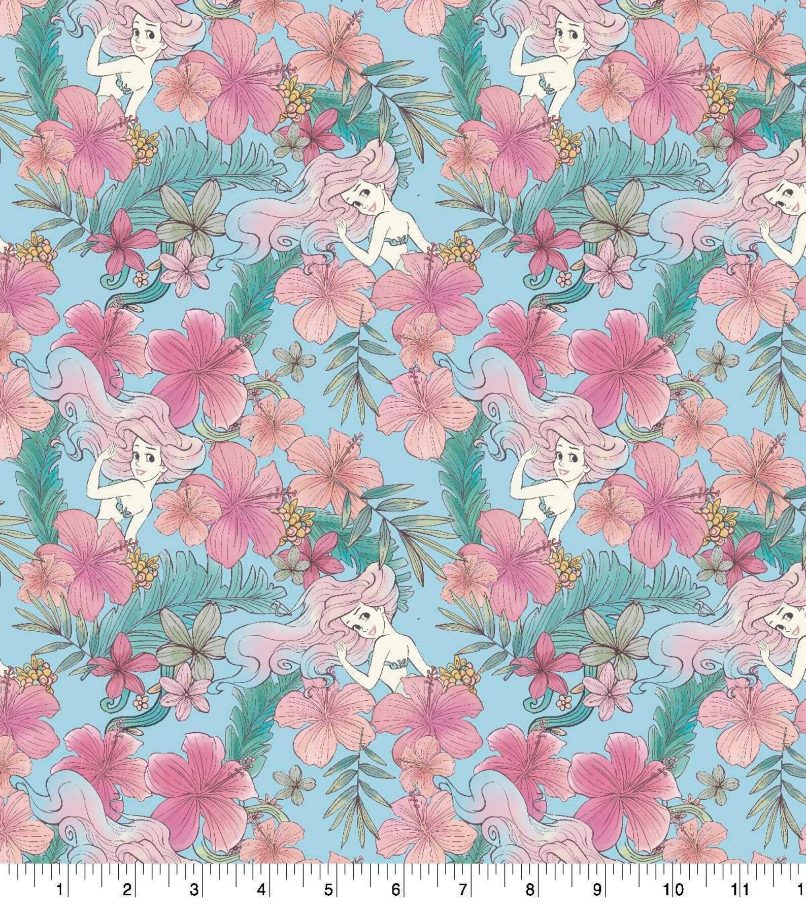 Ariel Tropical Flower Disney's Little Mermaid Movie 100% | Etsy