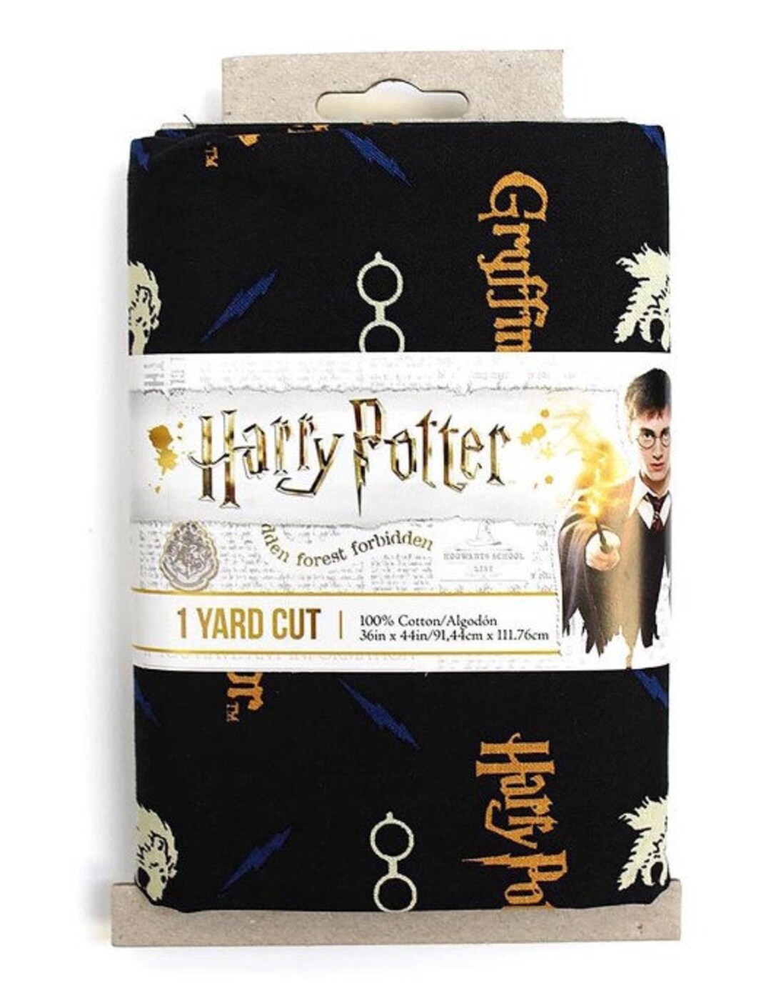 Gryffindor Harry Potter 100% Cotton Fabric 1 Yard Precut Wizarding ...