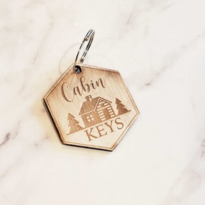 Cabin Keys 2, Wood Key Chain, Key Chain Accessories, the Cabin - Etsy