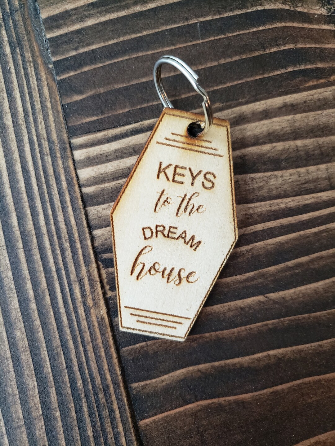 Keys to the Dream House, Wood Key Chain, Key Chain Accessories - Etsy
