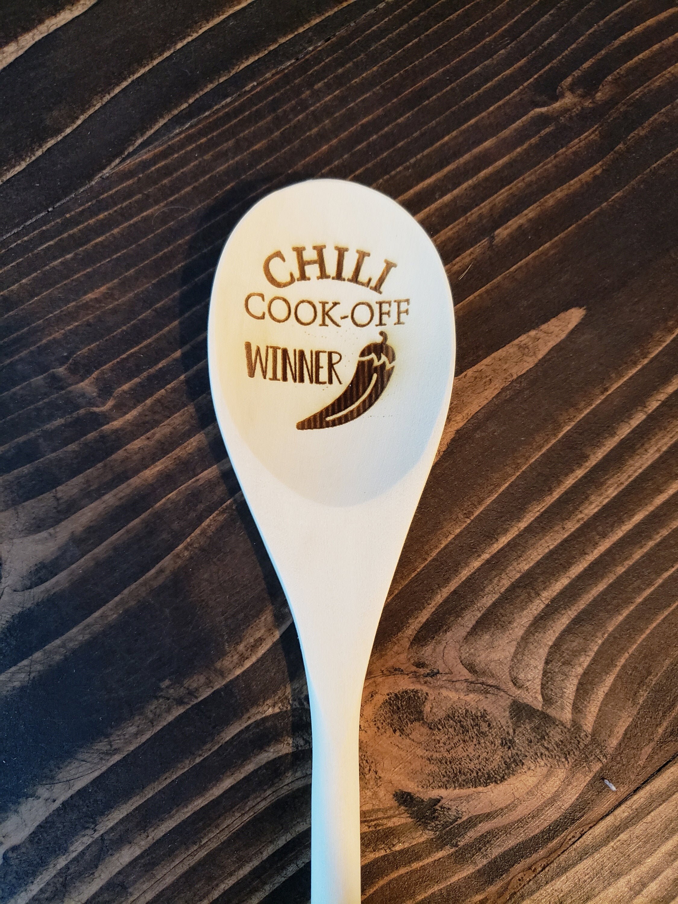 Wood Spoon Chili Cook-Off Winner Wood spoon gift wood | Etsy