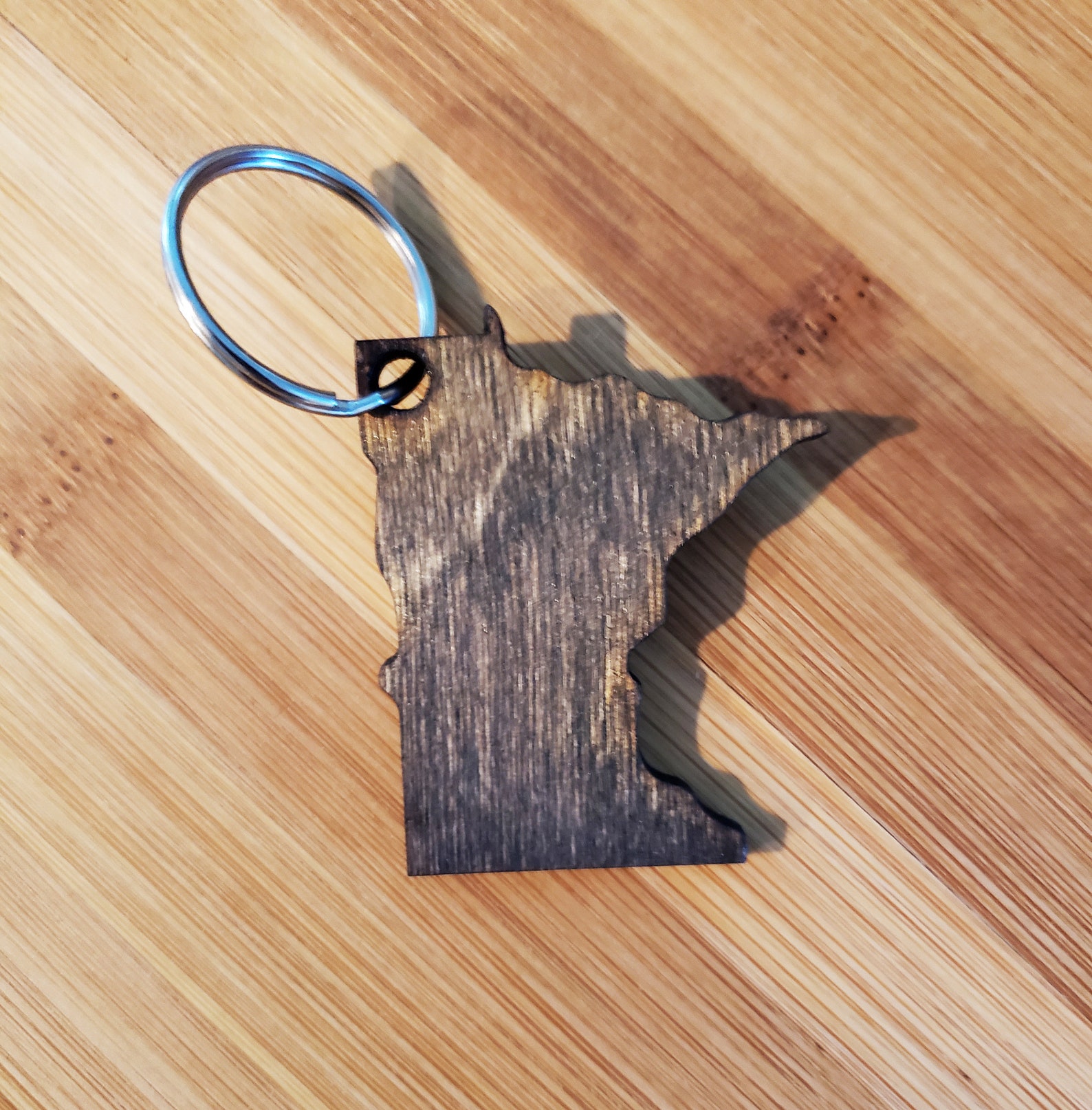 Minnesota Keychain Wood Key Chain Key Chain Accessories | Etsy