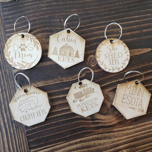 Cabin Keys 2, Wood Key Chain, Key Chain Accessories, the Cabin - Etsy