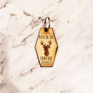 Keys to the Hunting Shack, Wood Key Chain, Key Accessories! - Etsy