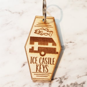 Ice Castle Keys, Wood Key Chain, Key Chain Accessories, Ice Castle, Ice ...