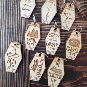 Cabin Keys, Wood Key Chain, Key Chain Accessories, the Cabin - Etsy