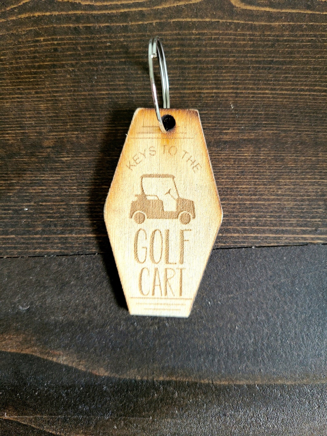 Golf Cart Keys, Wood Key Chain, Golfing, Key Accessories! - Etsy