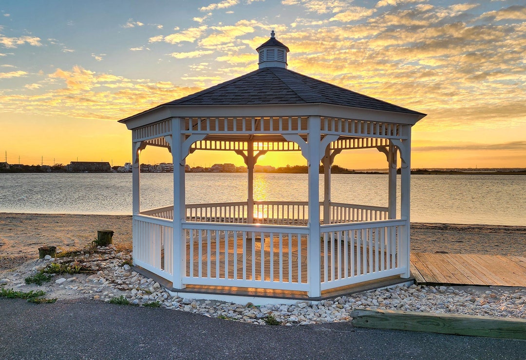The Golden Gazebo Sunset by Richard Pasquarella - Etsy