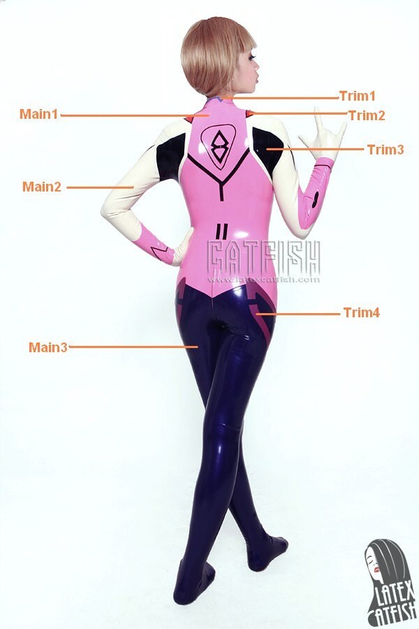 Sexy Japanese Eva Cosplay Rubber Catsuit Women Latex Catsuit Etsy