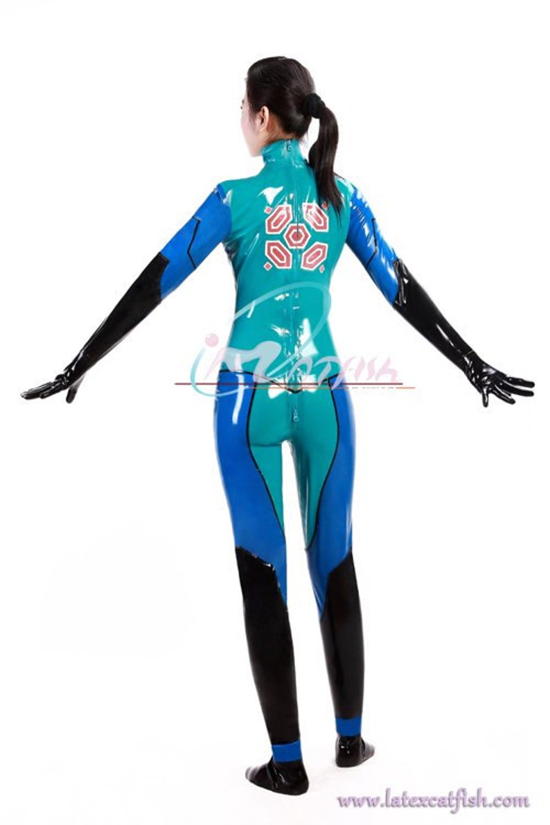 Sexy Japanese Eva Cosplay Latex Catsuit Etsy