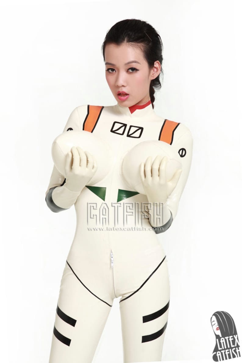 Zero Wing Sexy Japanese Eva Cosplay Latex Catsuit Women Etsy