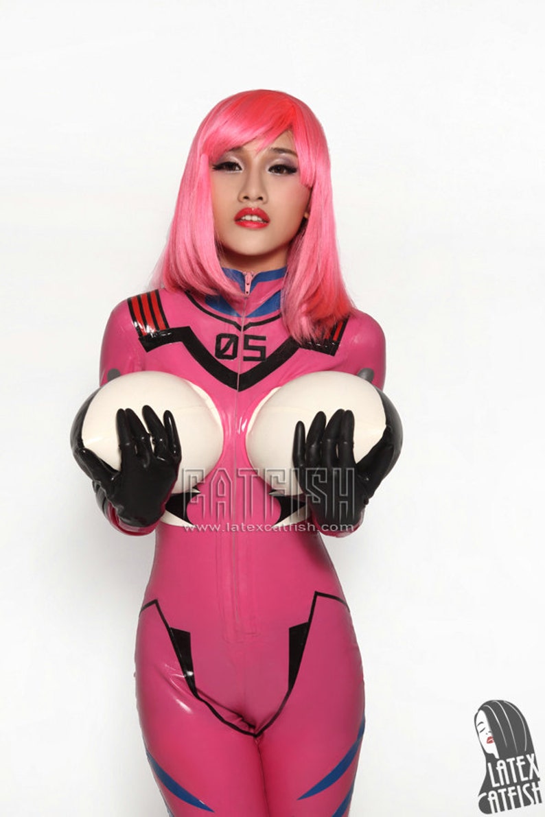 Sexy Japanese Eva Cosplay Rubber Latex Catsuit With Inflatable Etsy