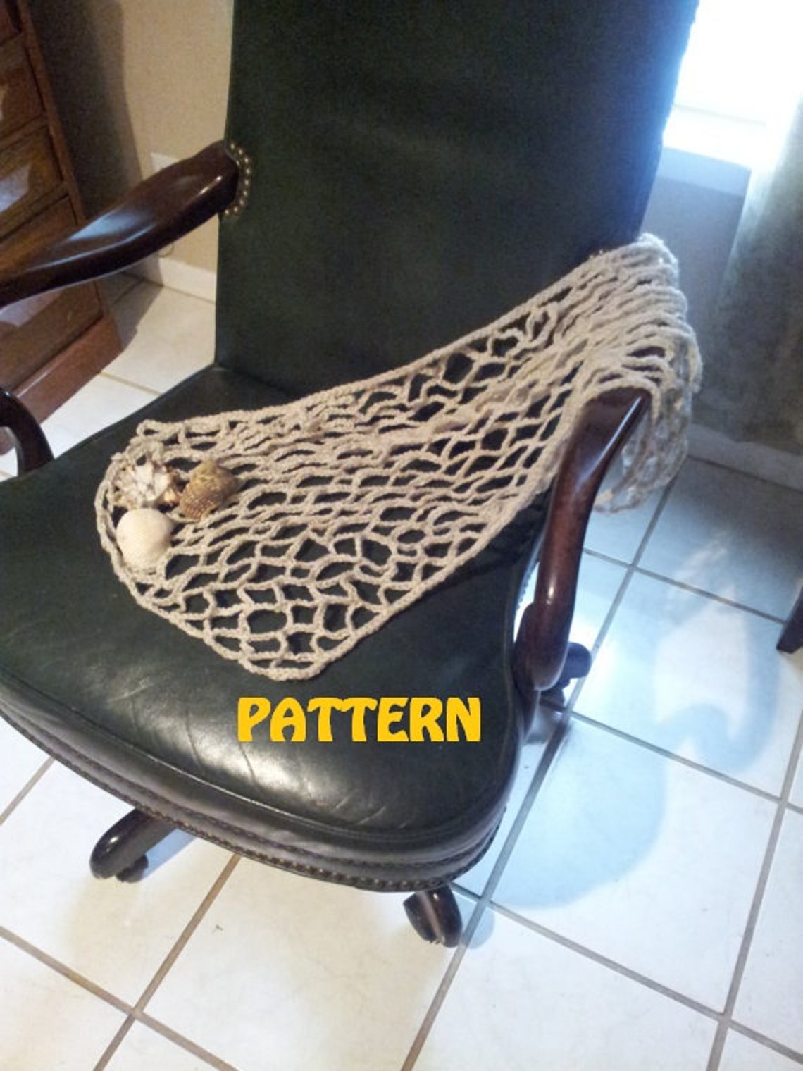 Crochet PATTERN Fishing Net for Baby Mermaid Suit Photo Prop Instant ...