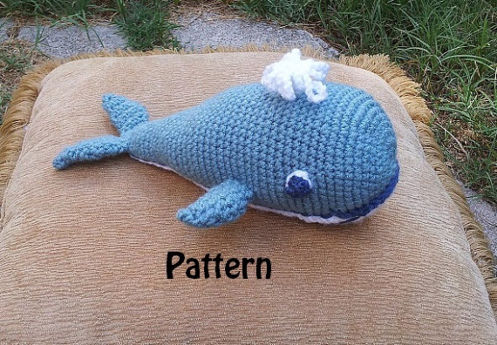 Soft Crochet Blue Whale Toy Instant Download PDF Pattern - Etsy