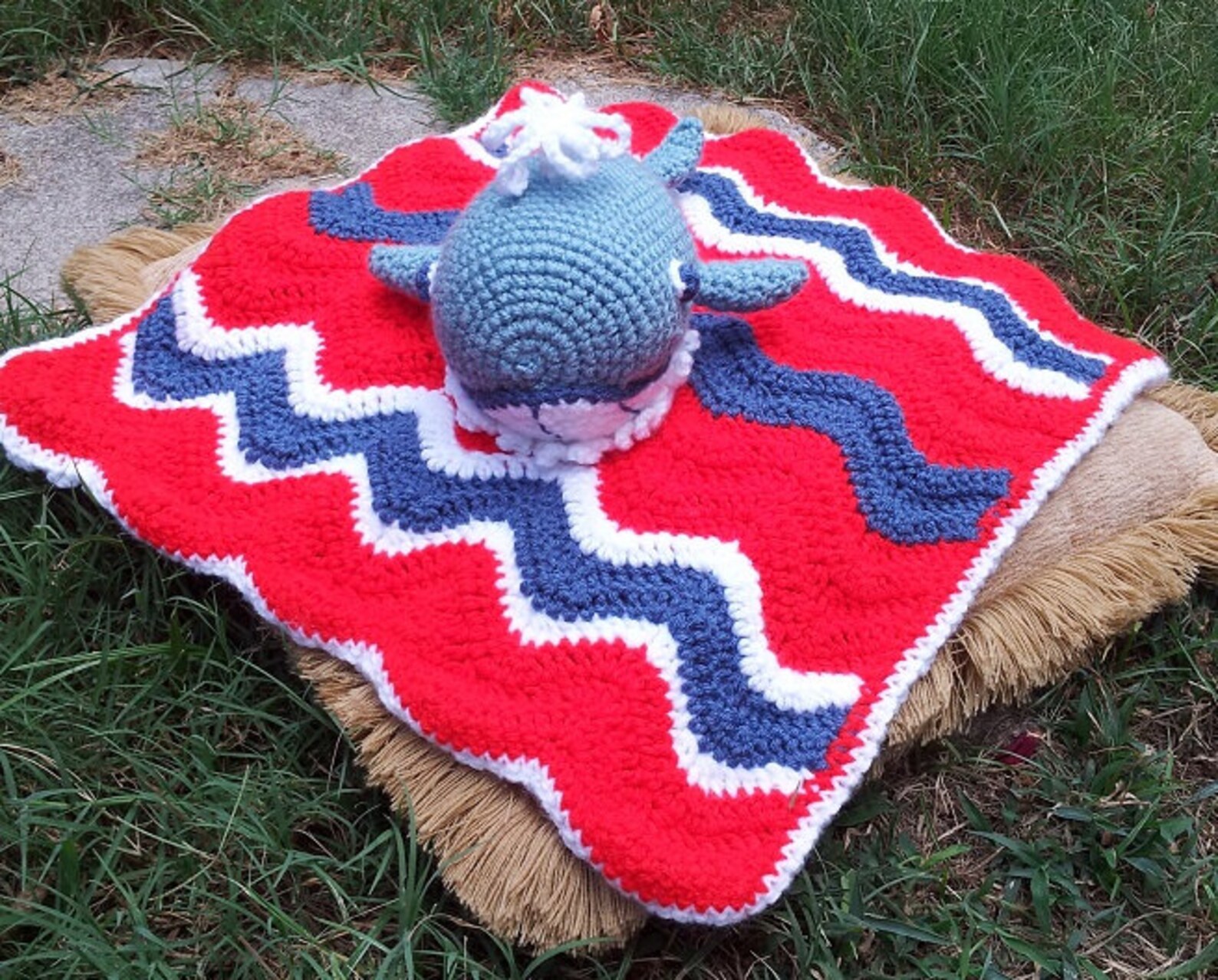 Crochet Soft Blue Whale Cuddle Blanket, Lovie, Snuggie Instant Download ...