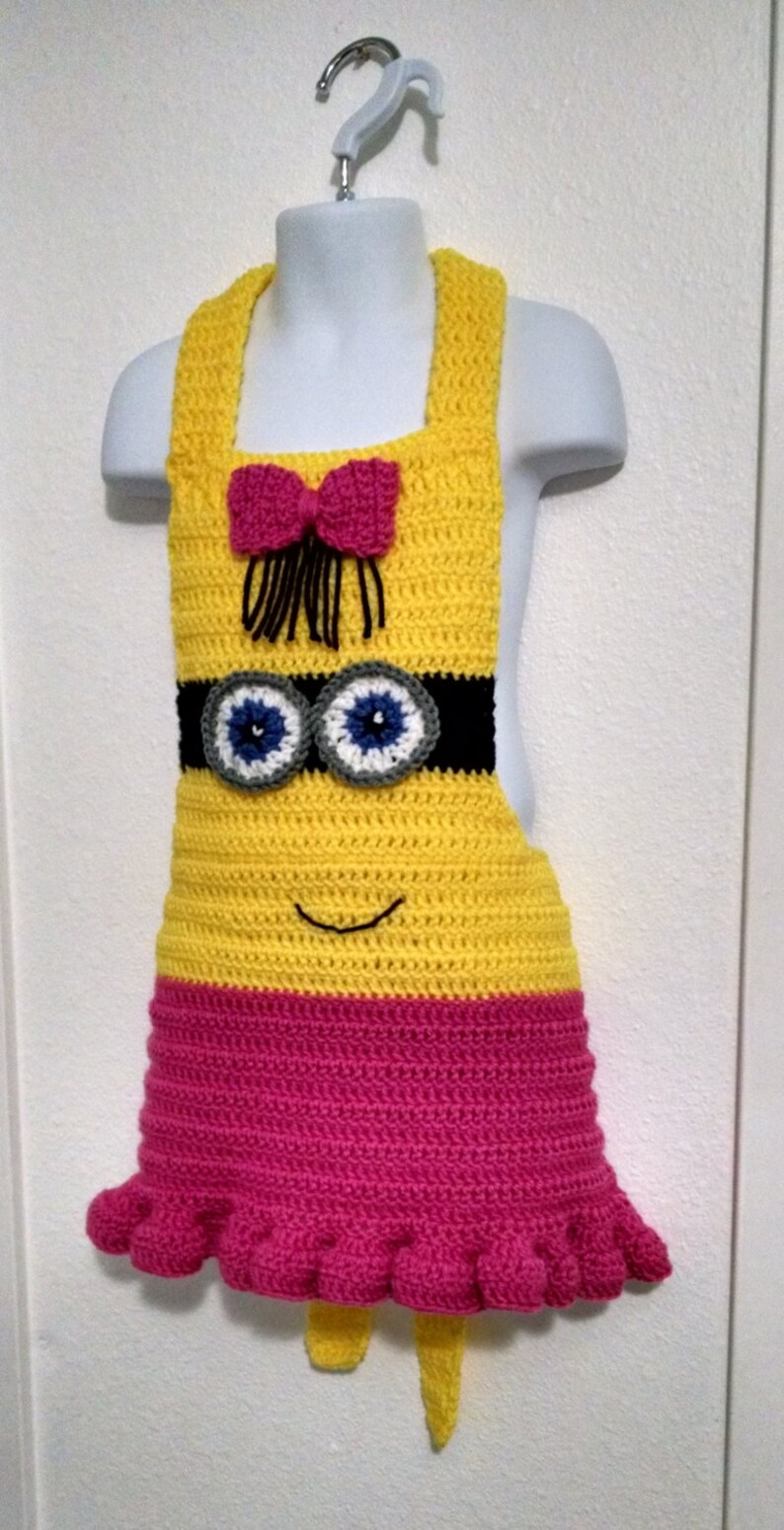 Girl Minion Inspired Children's Apron Instant Download PDF File Pattern ...