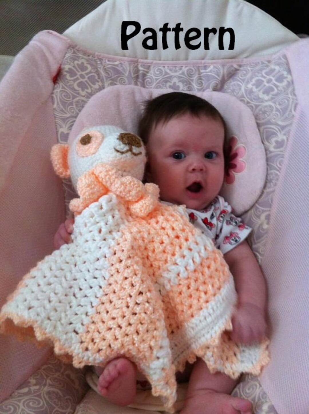 Pastel Panda Crochet Cuddle Blanket, Lovie, Snuggie Instant Download ...
