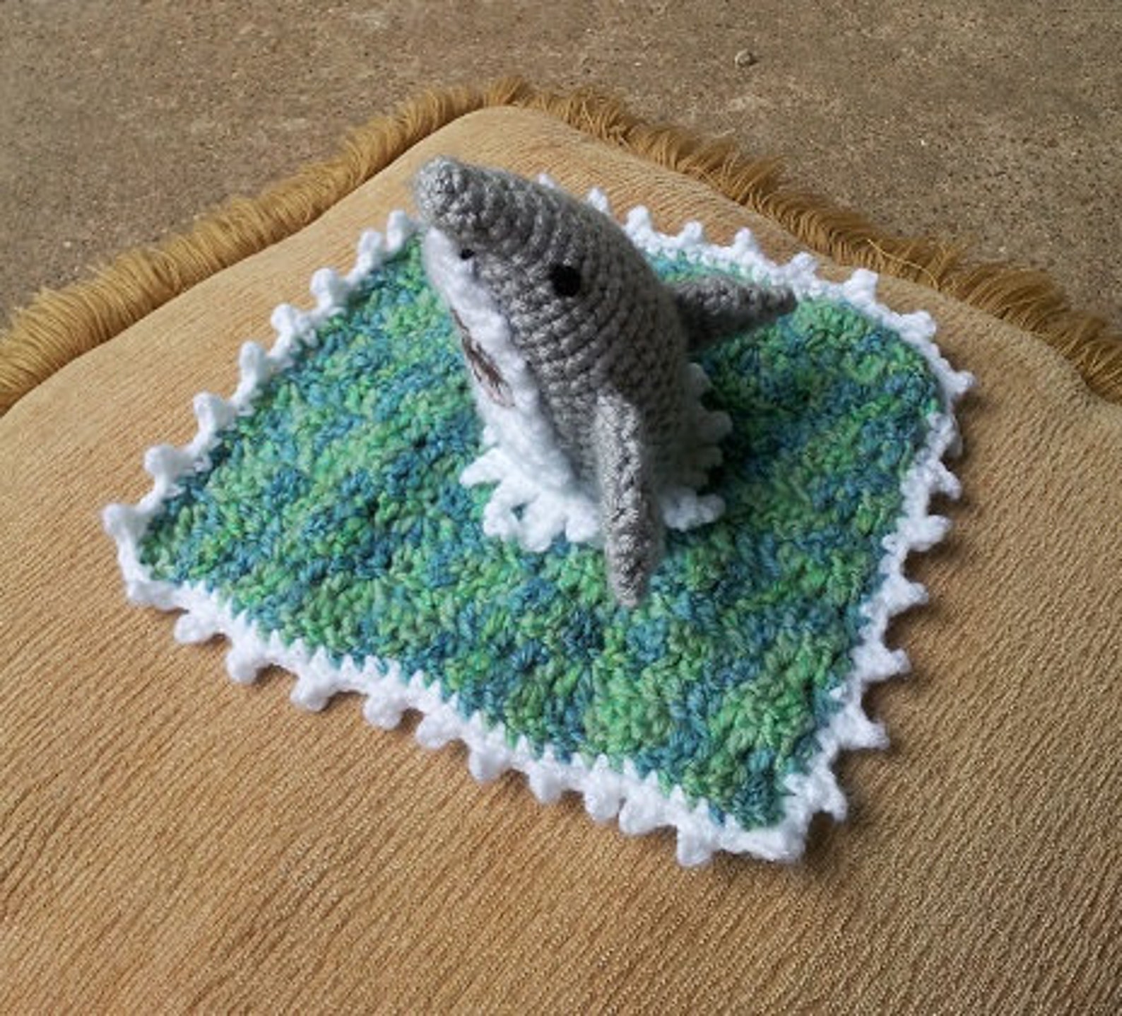 Celebrate Shark Week With a MINI Shark Cuddle Bebe Blanket, Lovey ...