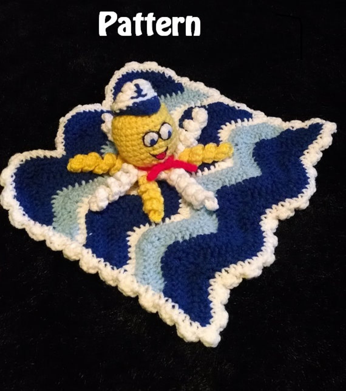 Sailor Octopus Lovey, Cuddle Blanket Instant Download PDF Pattern - Etsy