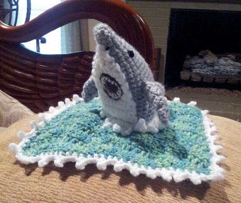 Celebrate Shark Week With a MINI Shark Cuddle Bebe Blanket, Lovey ...