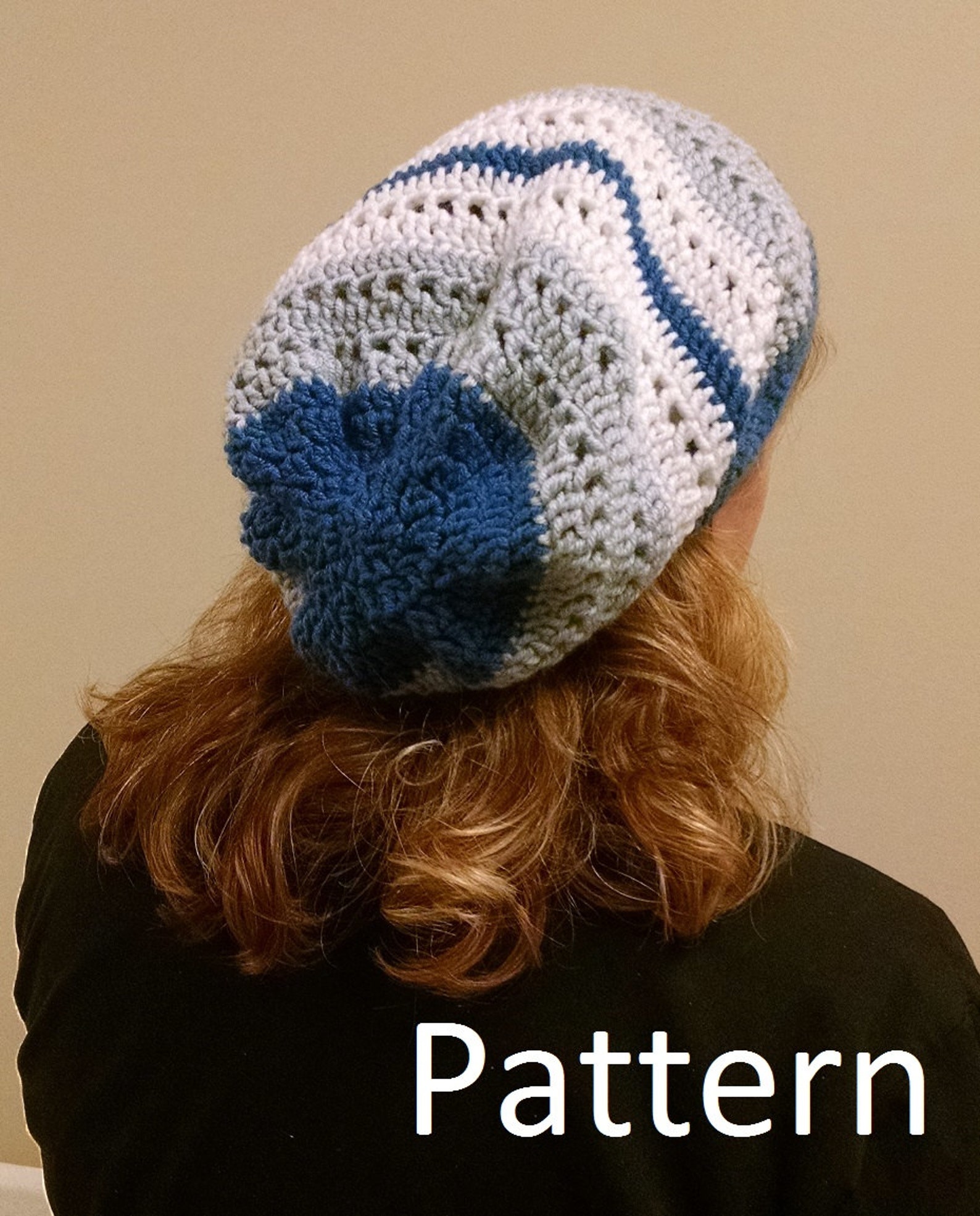 Sports Team Color Slouch Hat Instant Download PDF Pattern - Etsy