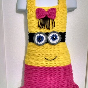 Girl Minion Inspired Children's Apron Instant Download PDF File Pattern ...