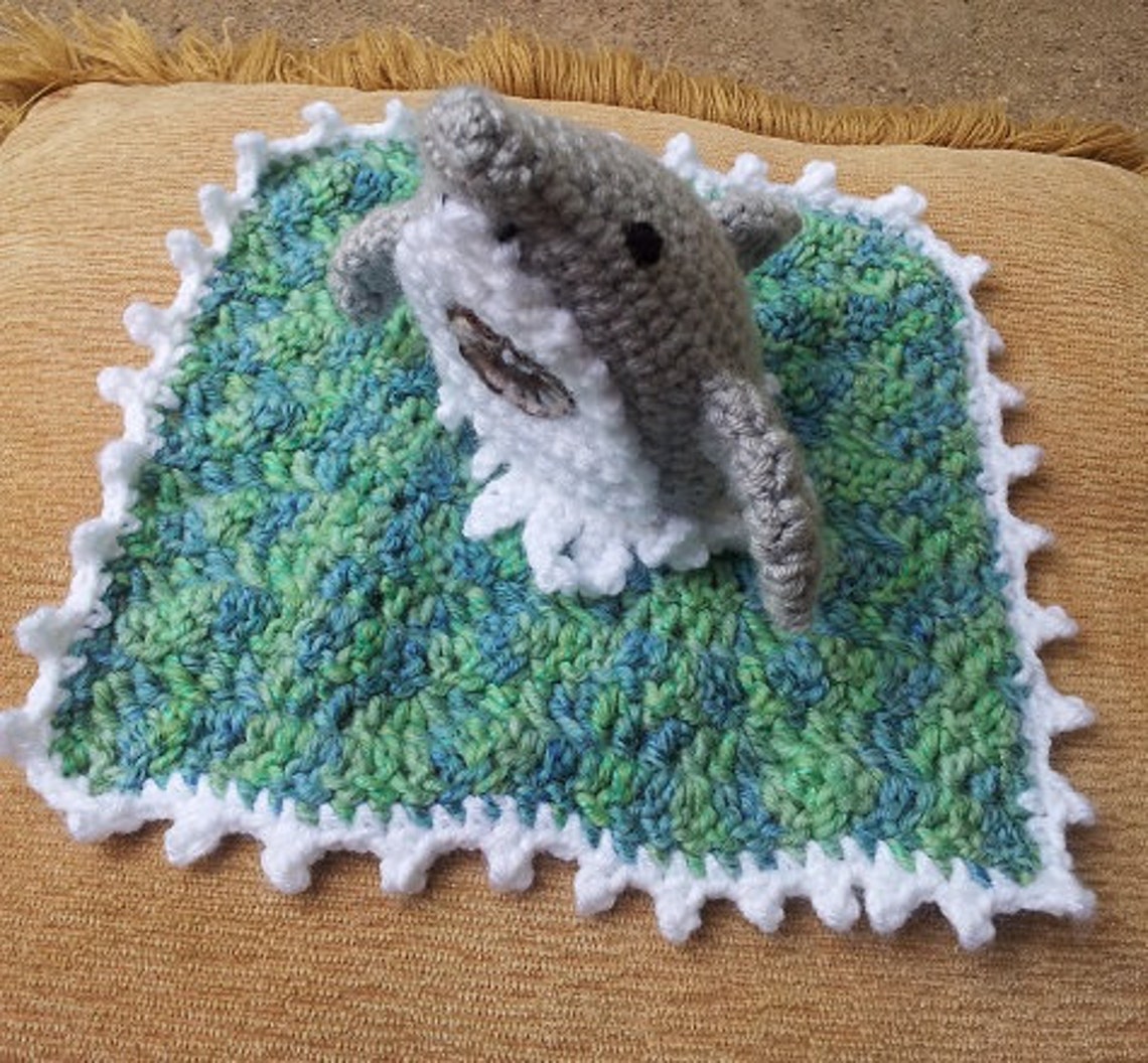 Celebrate Shark Week With a MINI Shark Cuddle Bebe Blanket, Lovey ...