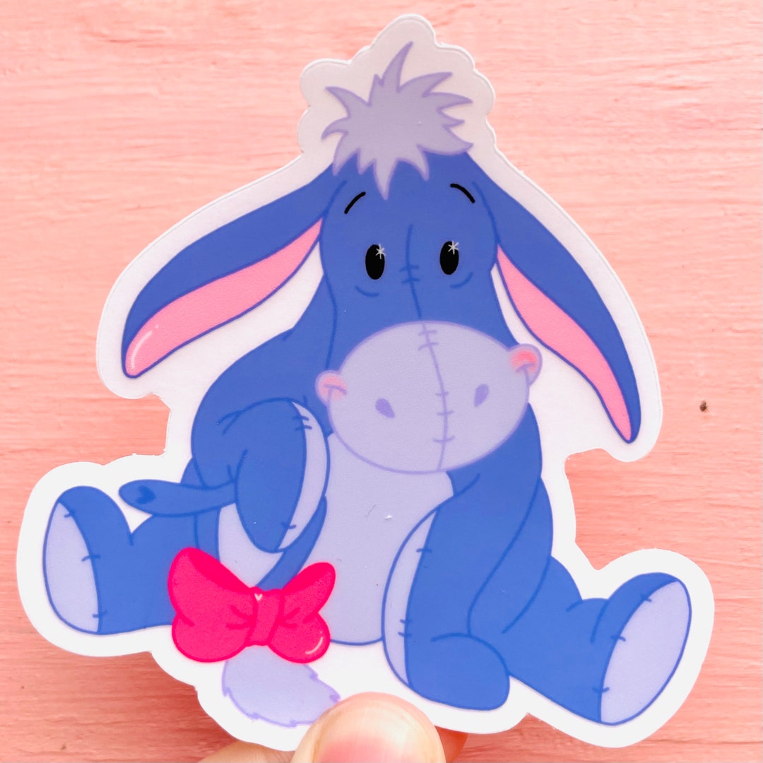Eeyore Transparent Vinyl Sticker - Etsy