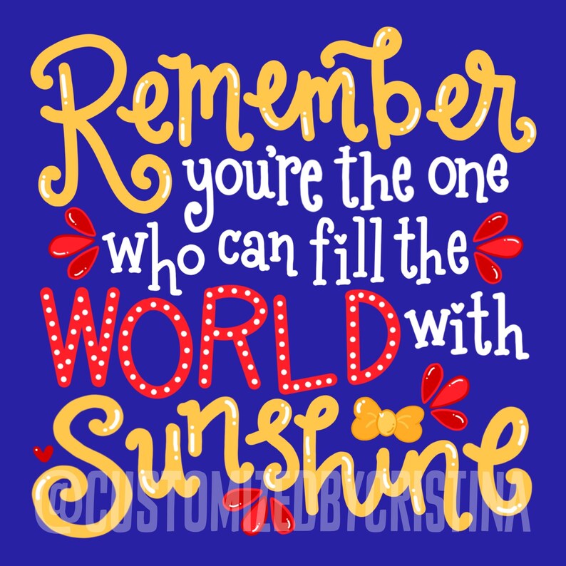 Fill the World With Sunshine Print - Etsy