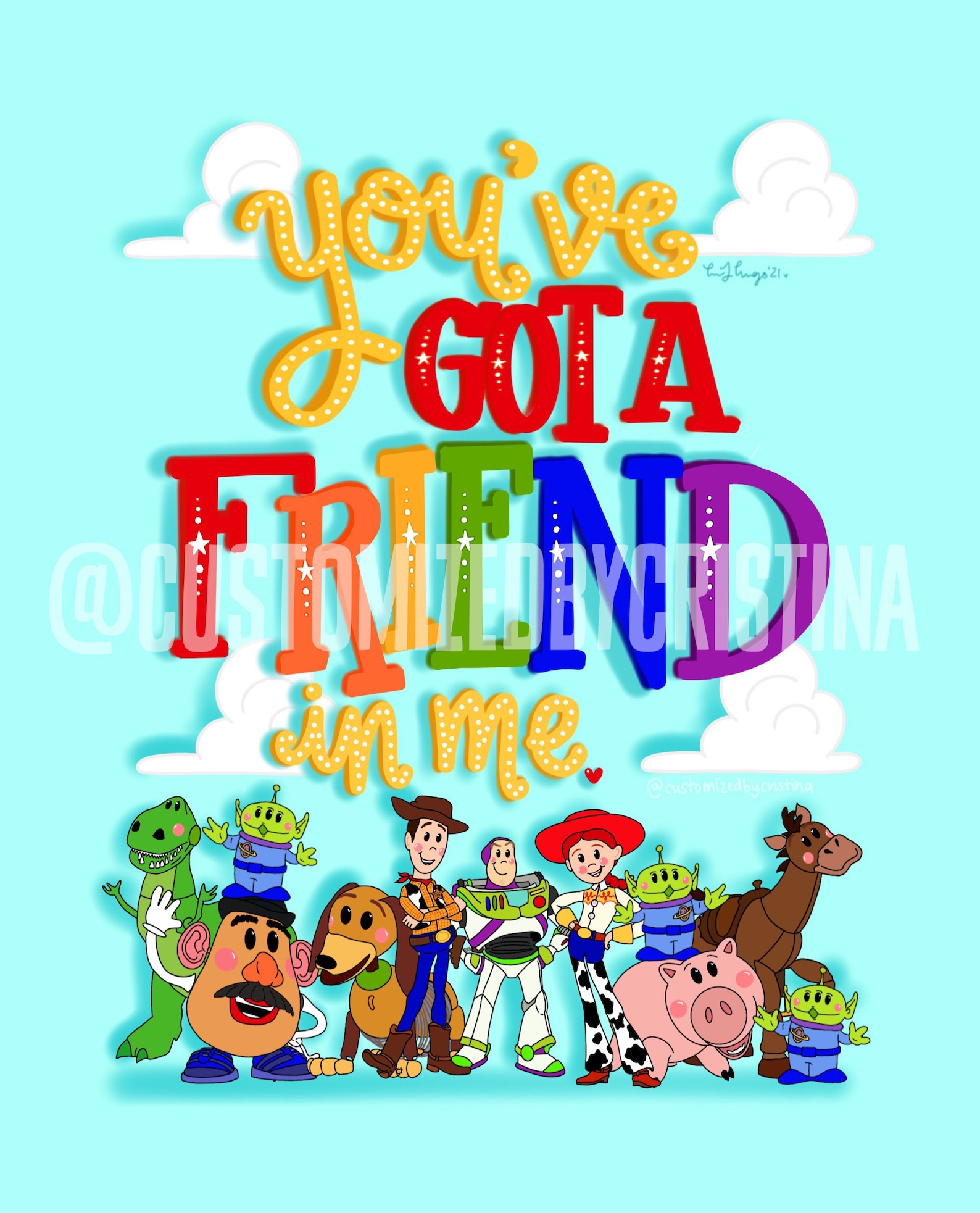 Youve Got a Friend in Me Print and Poster - Etsy UK