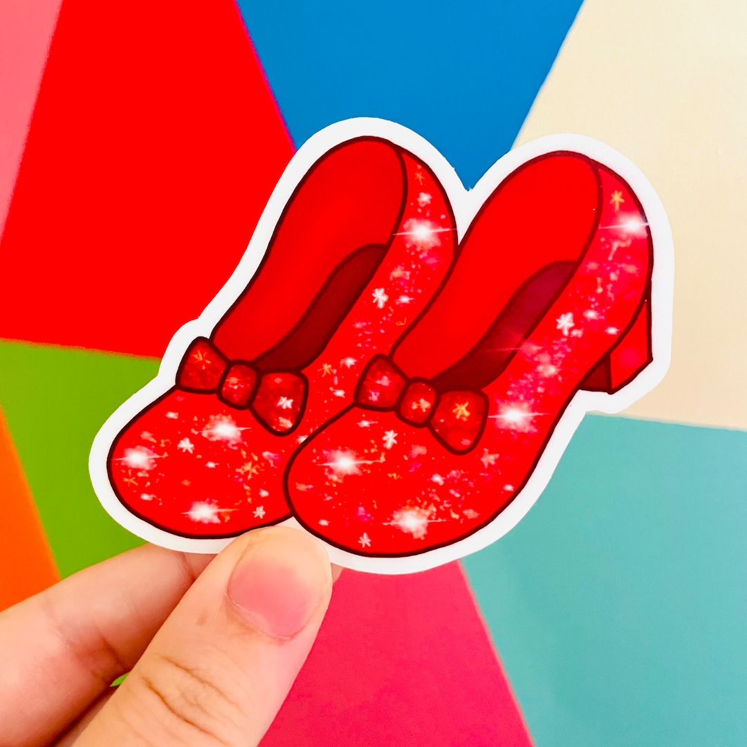 Ruby Slippers Vinyl Sticker - Etsy