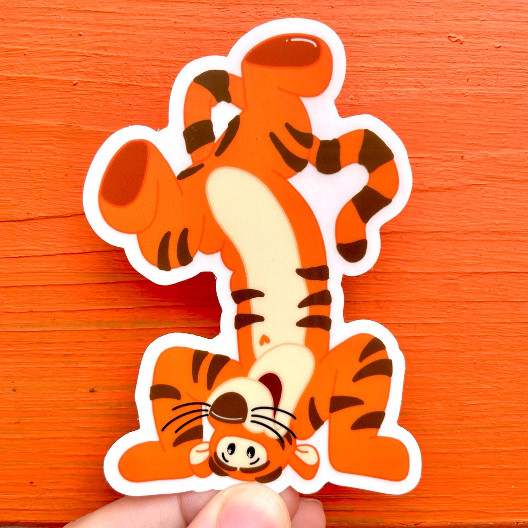 Tigger Transparent Vinyl Sticker - Etsy