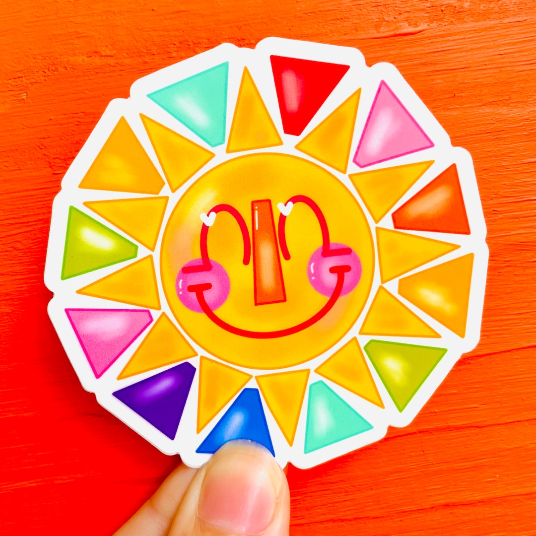 Small World Sun Vinyl Sticker - Etsy