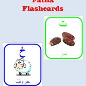 Arabic Vowels Fatha Flashcards - Etsy