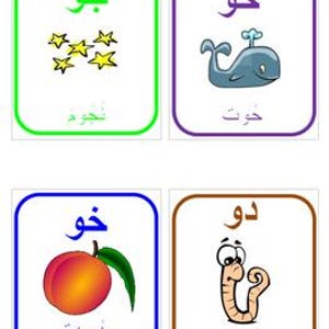 Arabic Long Vowels Flashcards(part II) - Etsy