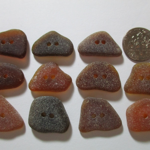 Sea Glass Button - Etsy