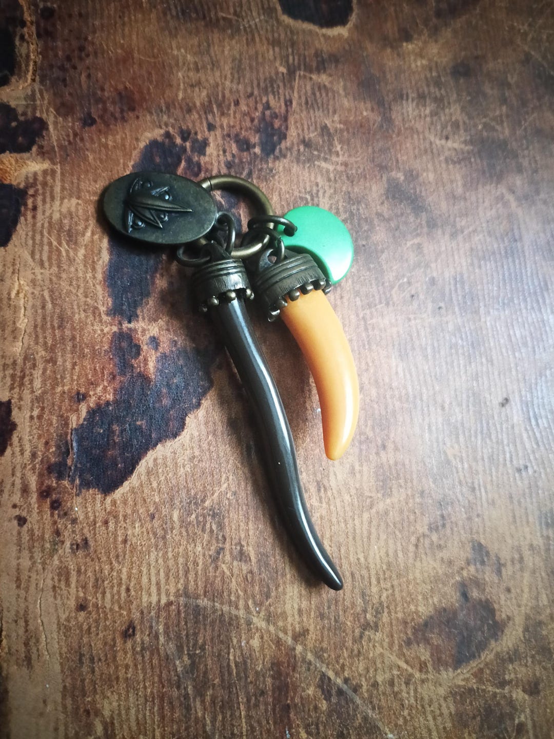 Mid-century Apotropaic Talismanic Bakelite Pendant Featuring a Moon ...