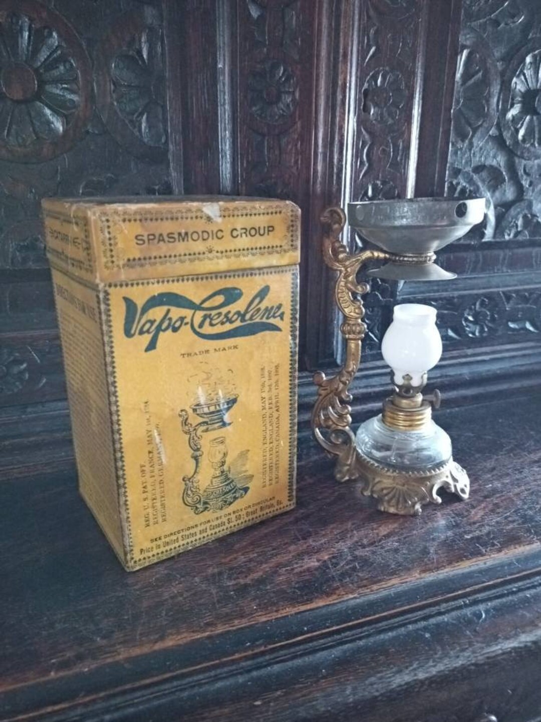 Late 1800's Vapo-cresolene Medicinal Lamp W/ Original Box - Etsy