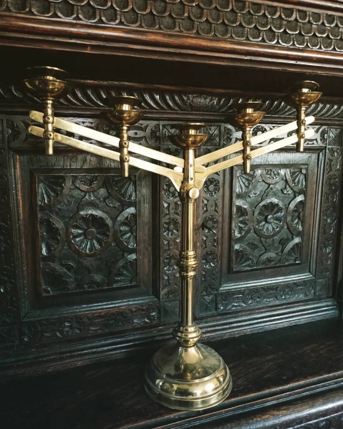 Heavy Brass Church Candleabra. - Etsy