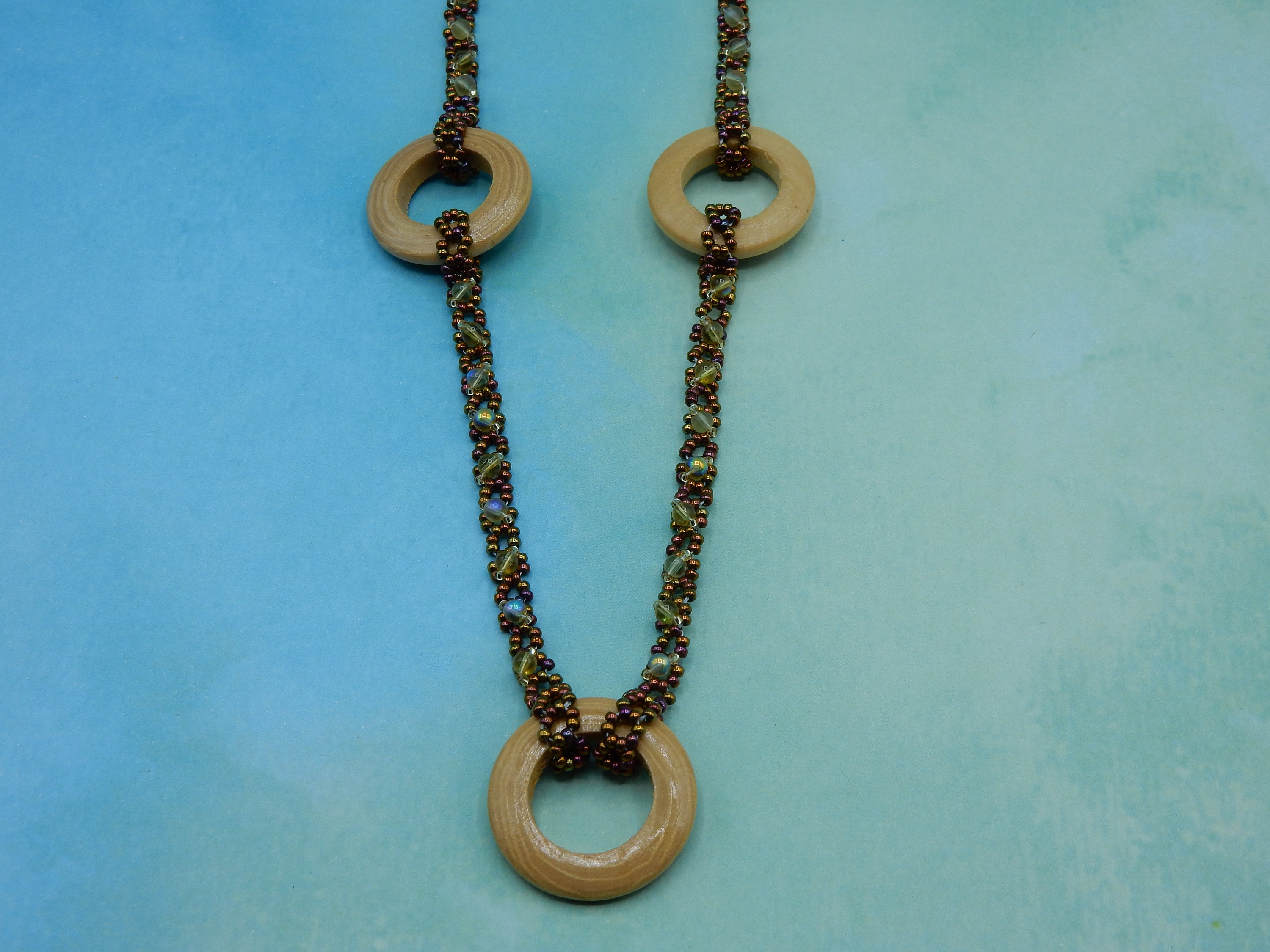 Necklace Beadwork Wooden Focal Beads - Etsy