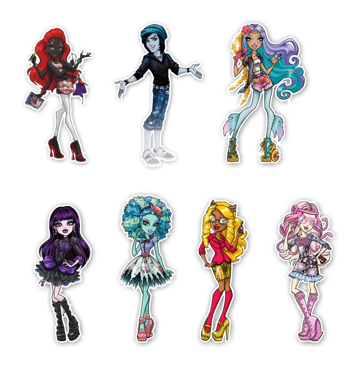 CT-001 MONSTER HIGH characters' cliparts Clip Art | Etsy