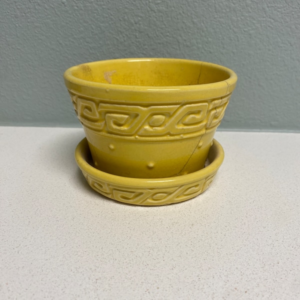 Greek Key Planter - Etsy