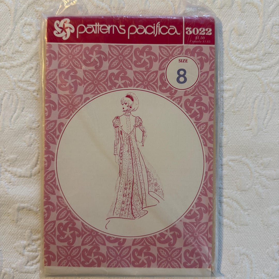 Patterns Pacifica Vintage 1970s Granny Dress Pattern 3022 - Etsy