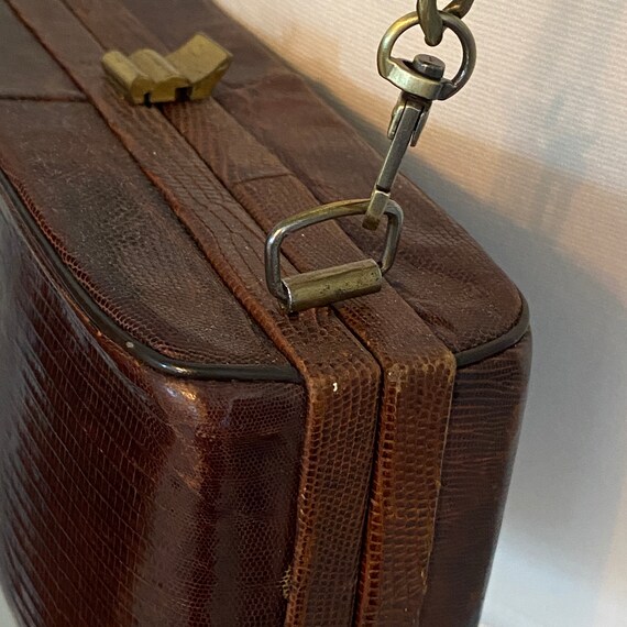 Vintage Tegu Lizard Box Purse: Shoulder Bag with New … - Gem