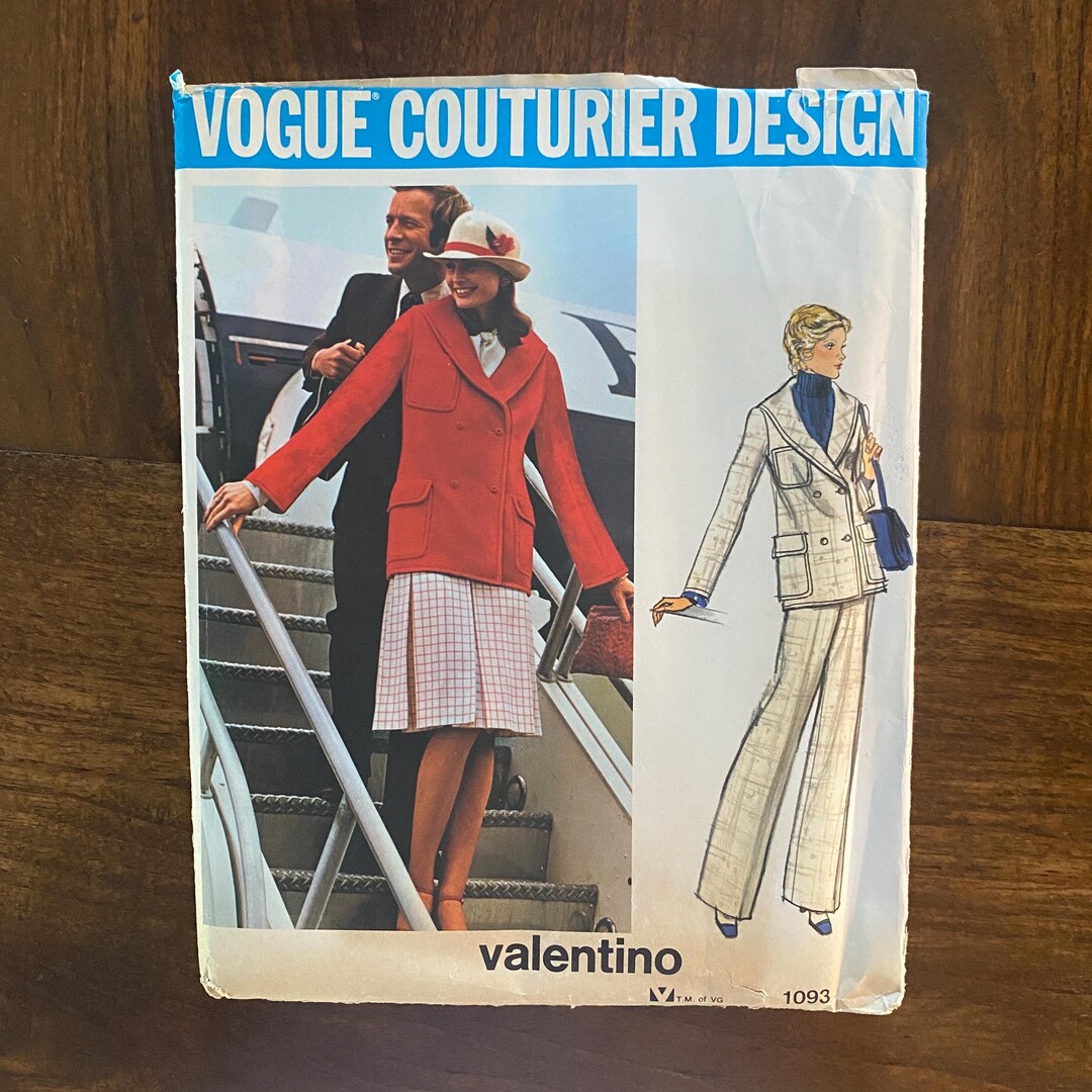 Valentino Vogue Couturier Design Sewing Pattern 1093 Uncut - Etsy